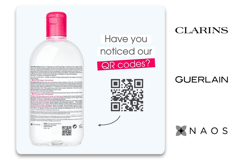 Cosmetics industry, QR codes and packaging