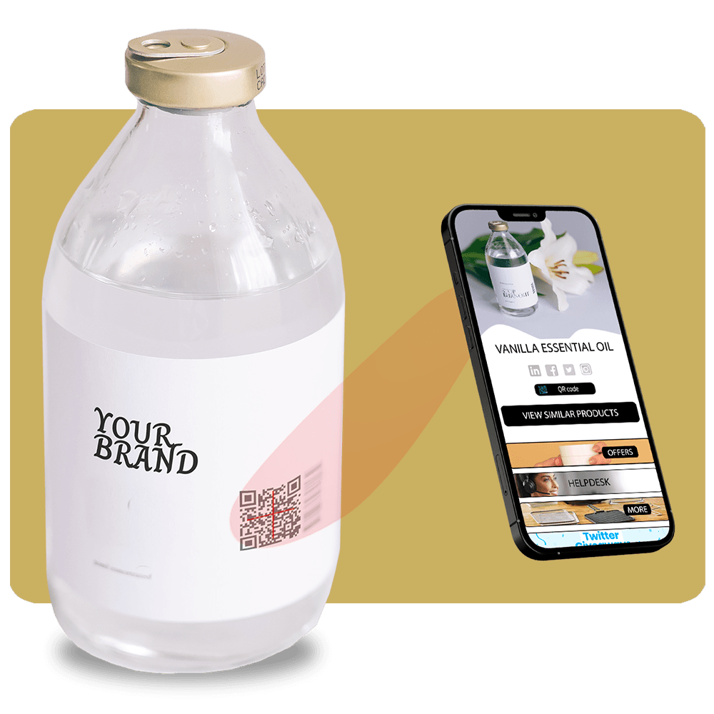 Cosmetics industry, QR codes and packaging