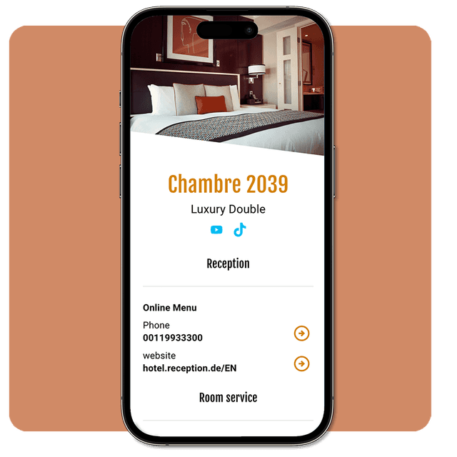 QR codes and customisable mini sites for the hotel industry